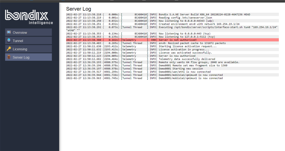 Server - Bondix Wiki